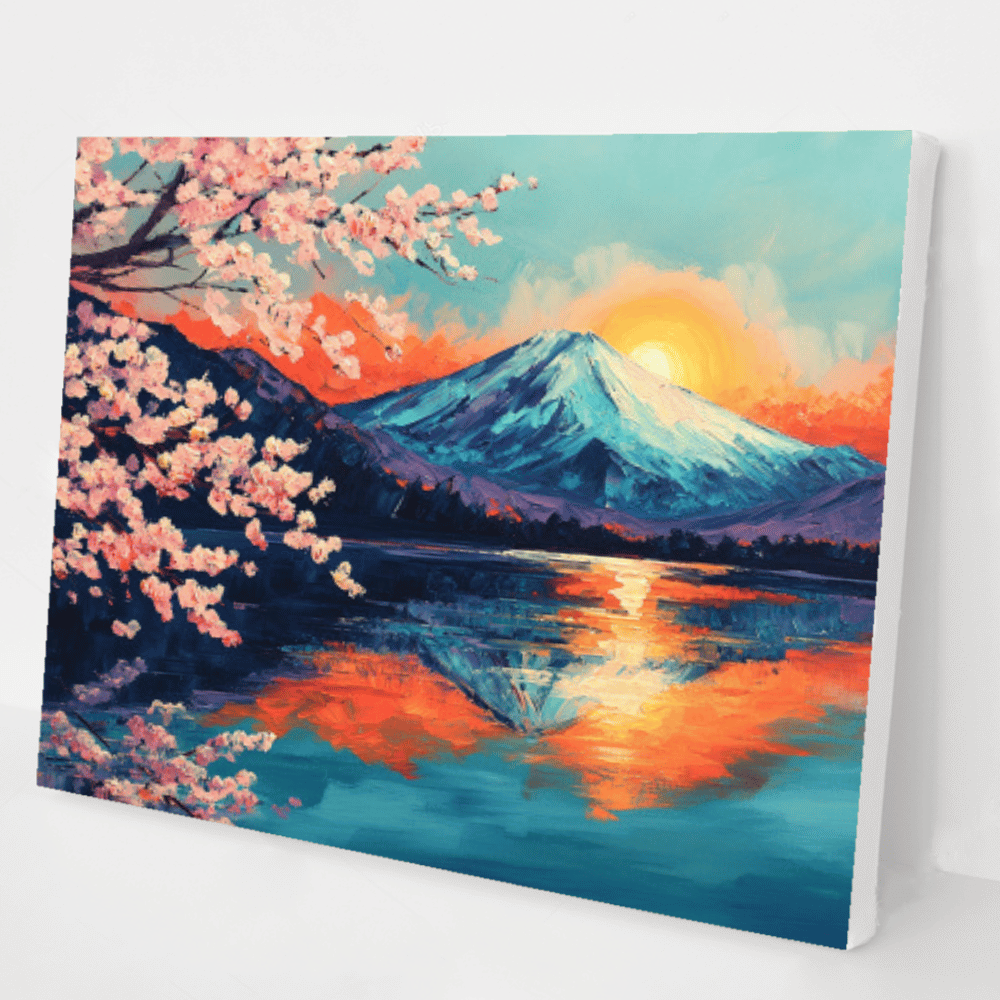 Mt. Fuji at Sunset kit – Paint Plot