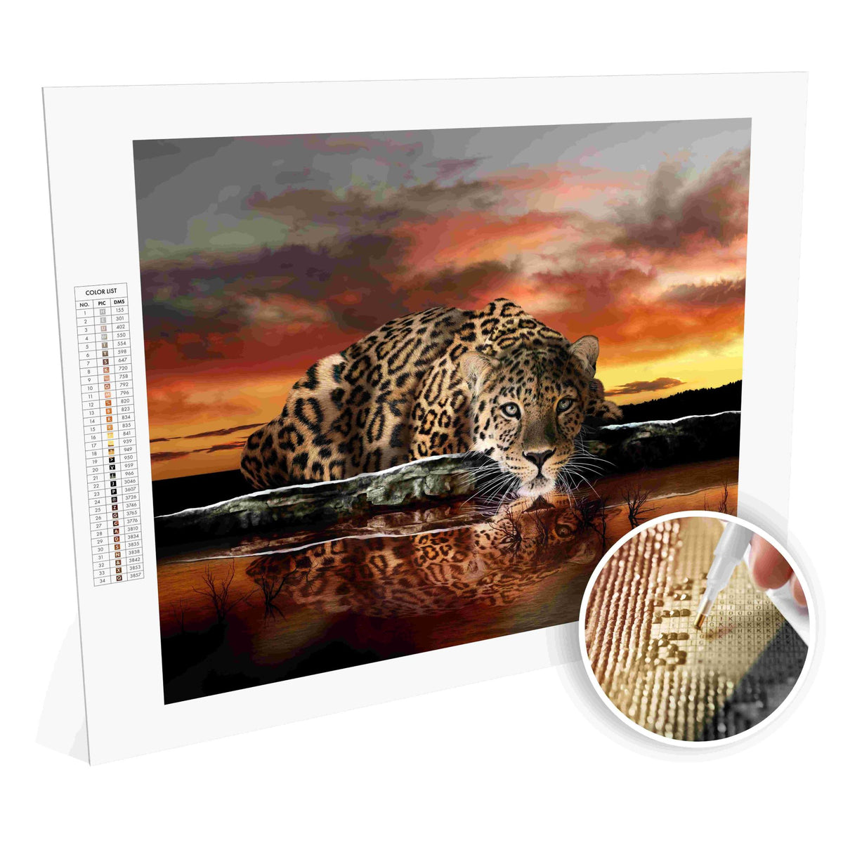 Paint Plot Leopard's Prey Diamond Painting Kit