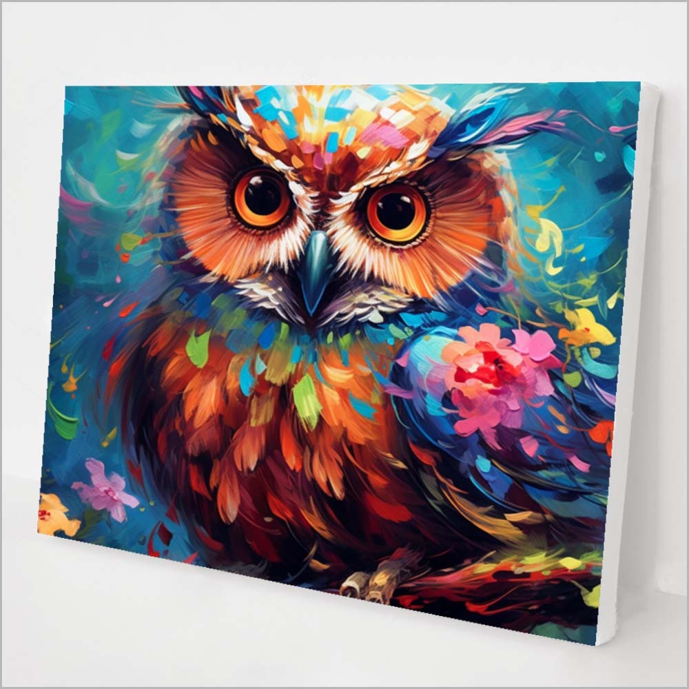 Paint Plot The Owl Paint by Number kit